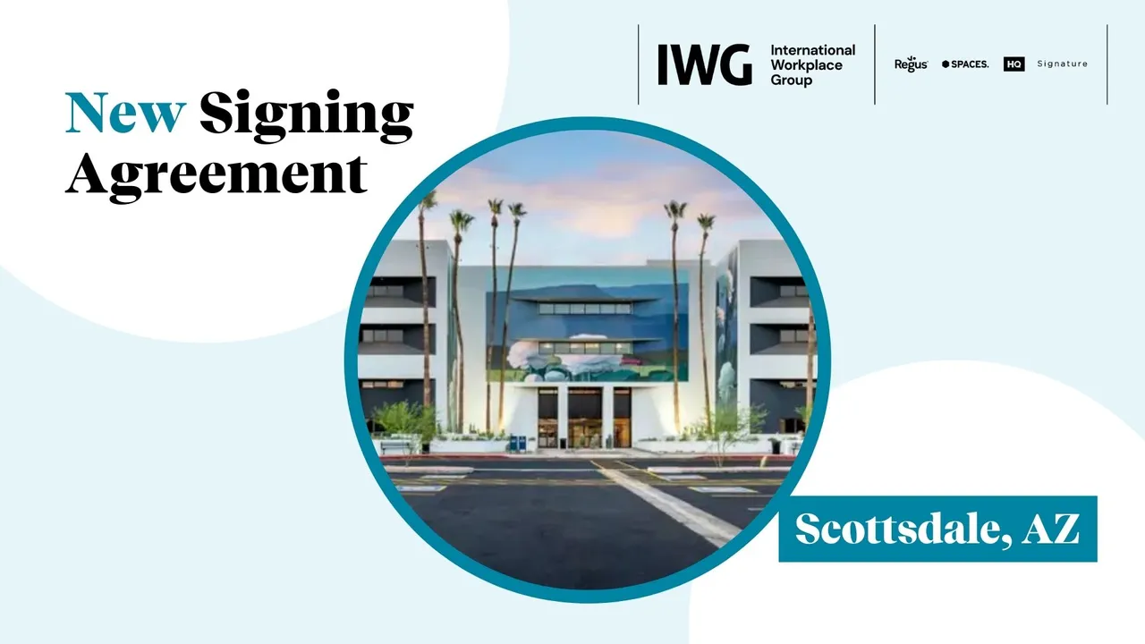 IWG Signs Agreements for Two New Regus Locations in Arizona